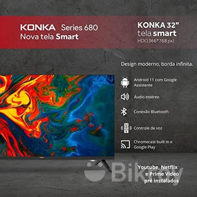 32" KONKA KDG32RR680ANT-Smart Android with Voice Control for Sale in Mirpur | Bikroy
