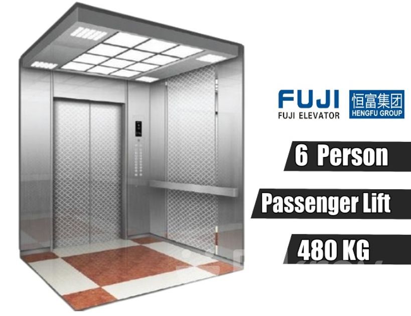 6/8 Person Passenger Lift | Standard Cabin, Traction Motor with ARD for ...
