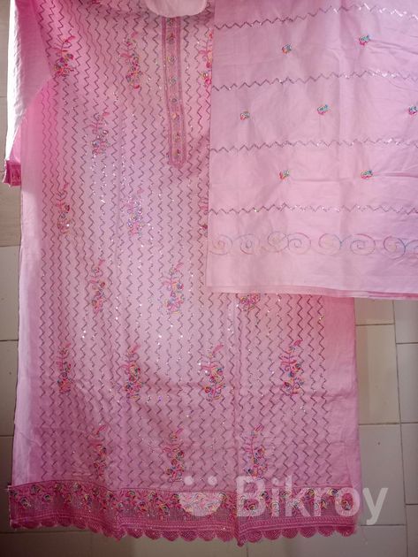 AL TEX Indian Organdi Sequence থ্রি-পিস | Bikroy