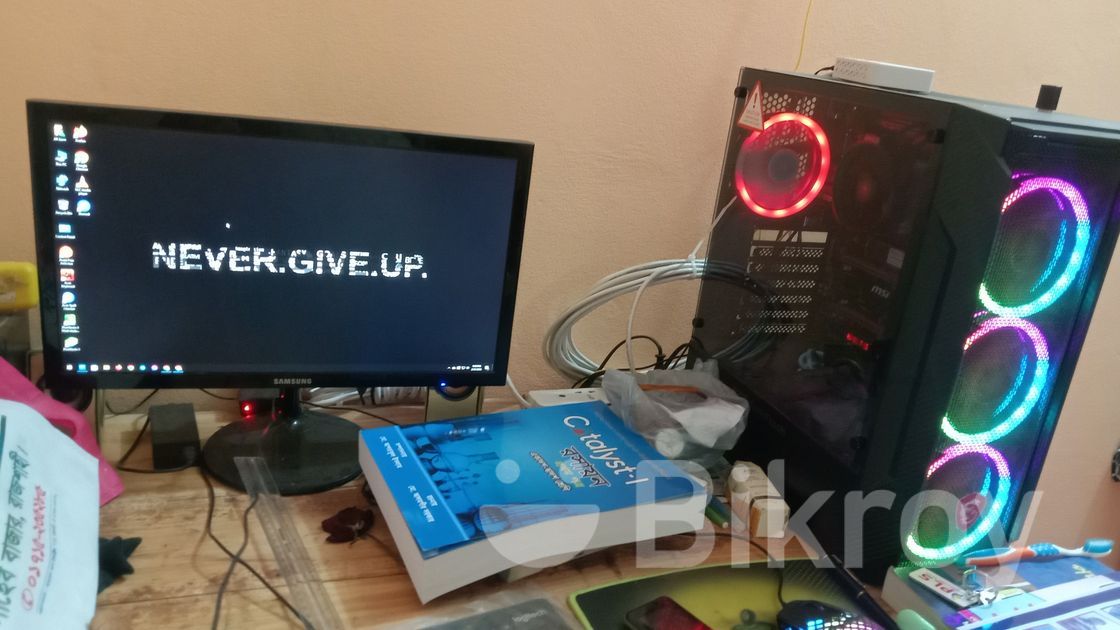 AMD Ryzen 5 3400g Full RGB Gaming Pc with 19 inch Samsung monitor in ...