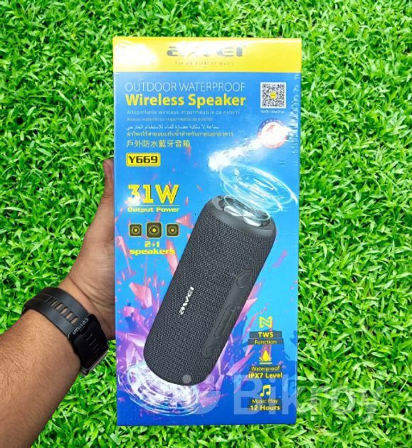 Awei Y669 Bluetooth TWS Waterproof Outdoor Dual Speaker (31W) for Sale in Uttara | Bikroy