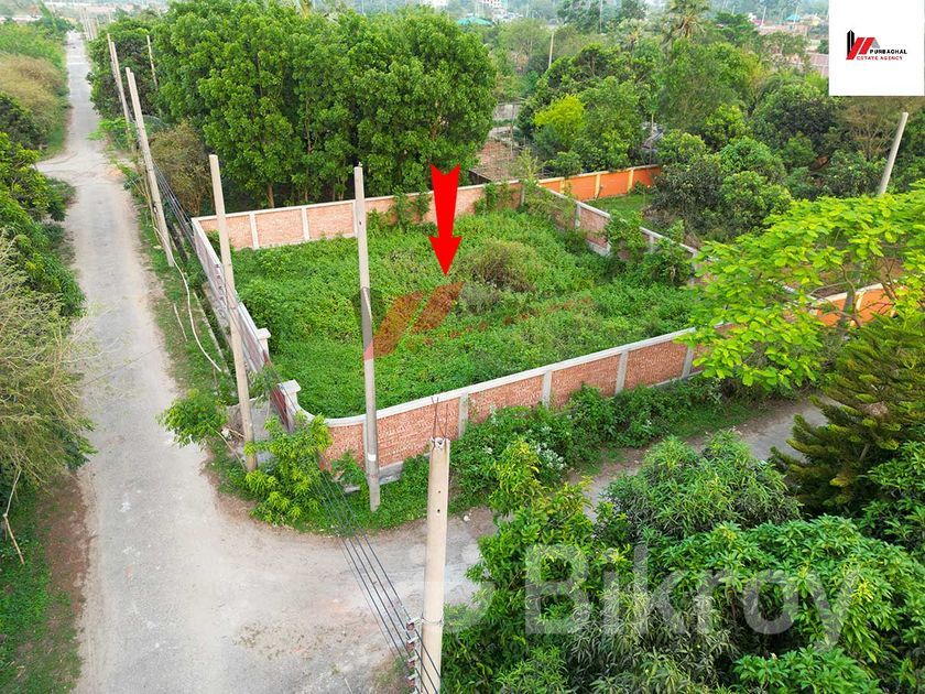 Close to 150ft, 7.5 katha corner plot in purbachal. - Purbachal | Bikroy