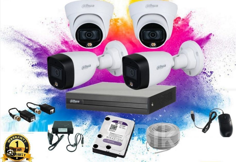DAHUA 4 Pcs Full Color Camera Package Price in Bangladesh for Sale in ...