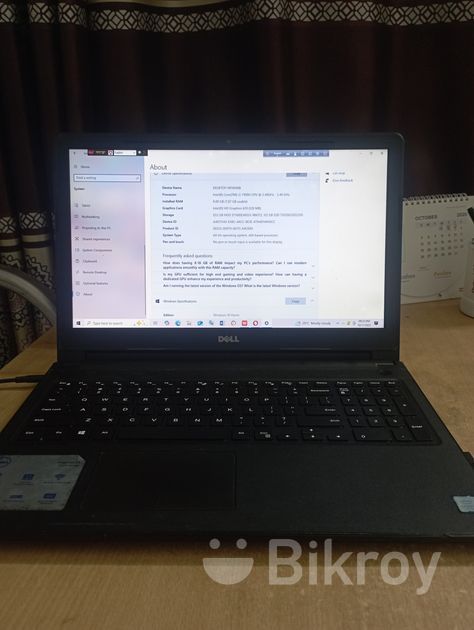 Dell inspiron 15,3000 with 8GB RAM 1TB HDD for Sale in Lalbag | Bikroy