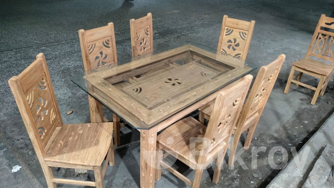 Dining Table & 6 Chair Segun Kat. for Sale in Mirpur | Bikroy