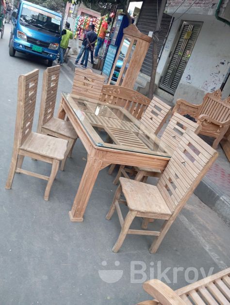 Dining Table & 6 Chair Segun Kat. for Sale in Mirpur | Bikroy