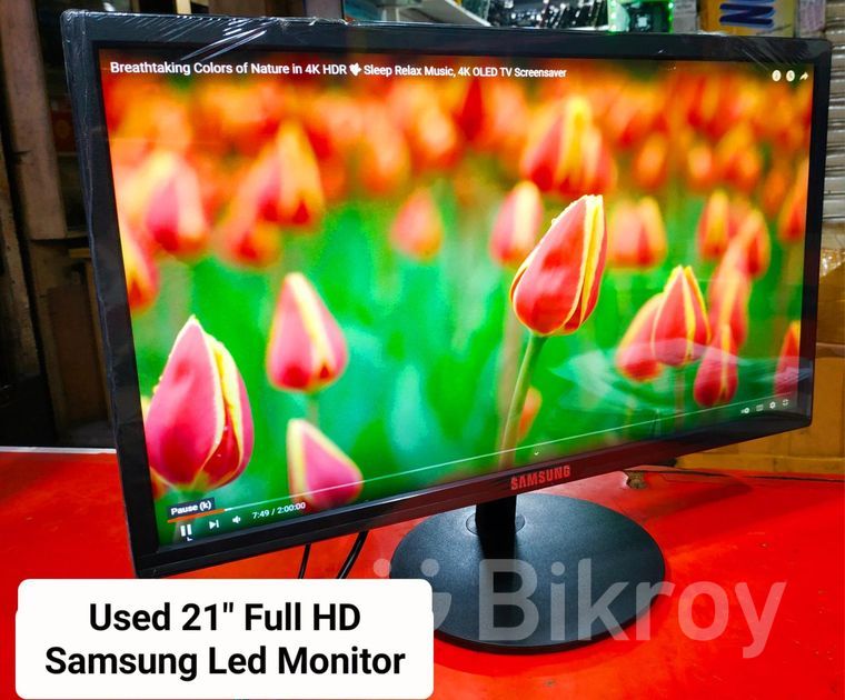 Full HD 21" Monitor Samsung Brand Official Used With Cable & Warranty ...