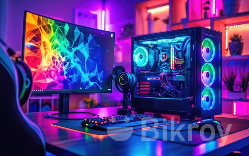 Fully Gaming PC Ryzen 7700|16GB+512 SSD|22" IPS LED Borderless for Sale in Elephant Road | Bikroy