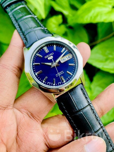 Gorgeous SEIKO 5 Royal Blue Diamond Cut Shape Automatic Watch for Sale ...