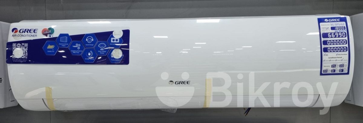Gree Global Brand 1.5 Ton 18000 Btu Air Conditioner Energy Saver for Sale in Mirpur | Bikroy
