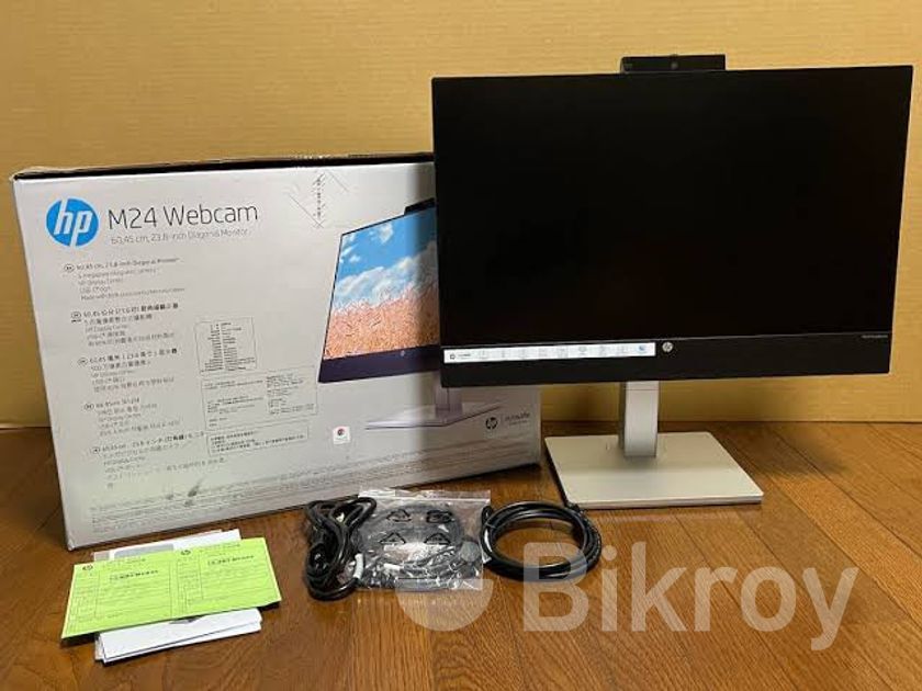 HP M24Webcam 24inch IPs borderless monitor full boxes বিক্রি | সাভার ...