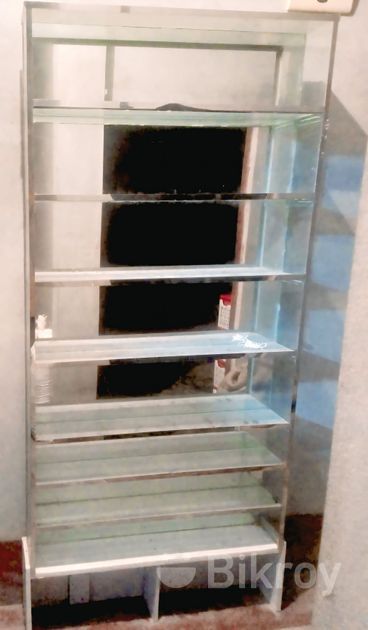 কাচের+এস এস এর ডিসপ্লে রেক বিক্রয়। for Sale in Faridpur | Bikroy