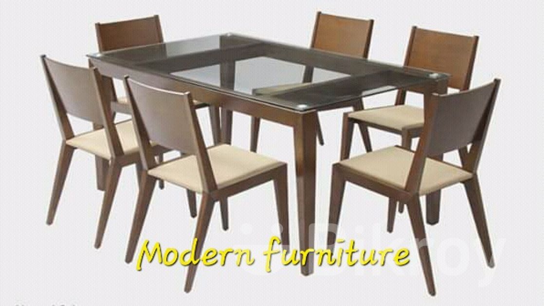 Mf603 Modern segun wood Dining Table in Chawkbazar | Bikroy