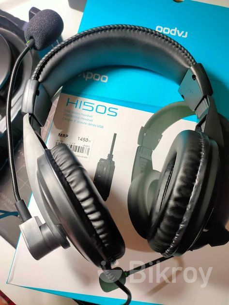 New Rapoo H150s Usb Comfort Headphone For Laptop/pc, 1year Warranty for ...