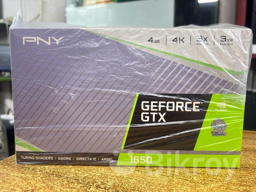 PNY GeForce GTX 1650 4GB Dual Fan GDDR6 + 2GB 710 DDR-5 & Oc Tech বিক্রি | মিরপুর | Bikroy