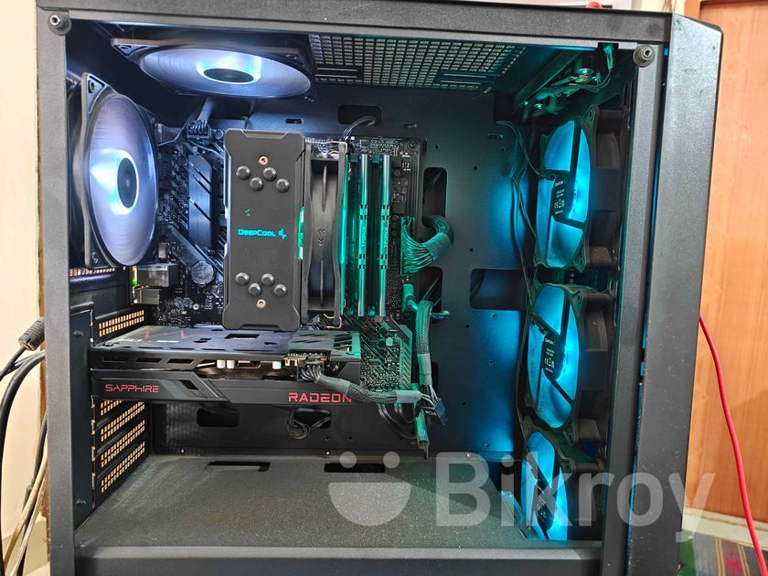 Ryzen 7 5700x with Rx6600 16 Gb Ram Dual Monitor Setup for Sale in ...