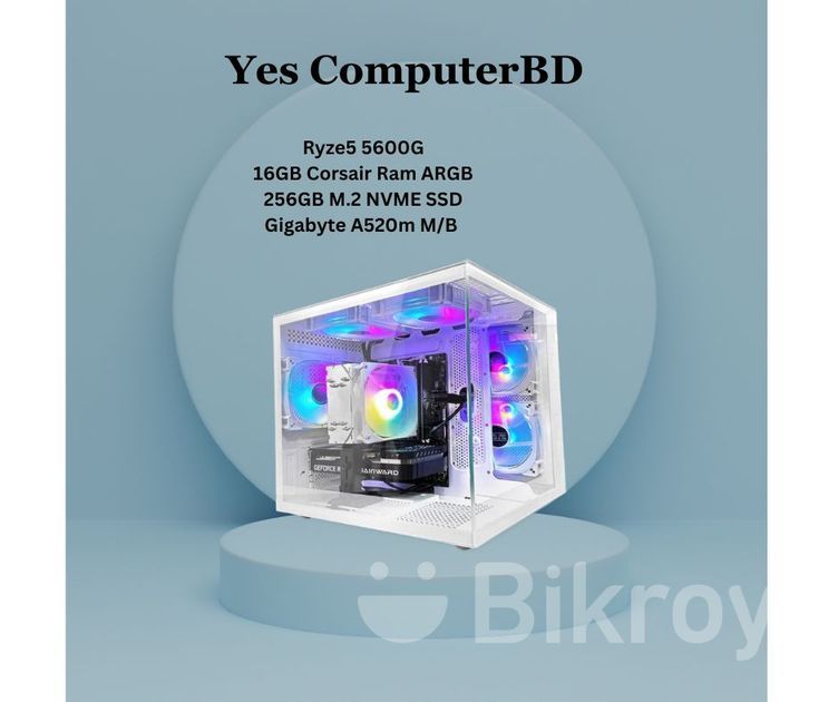 Ryzen5 5600G/16GB/256GB/Acuriam Casing Fully ARGB 3Years Warranty for ...