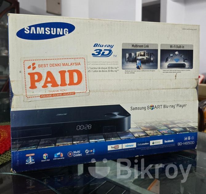 Samsung Bd-h6500 3d Blu-ray Player | Brand New Sealed Box| Smart Wi-fi ...