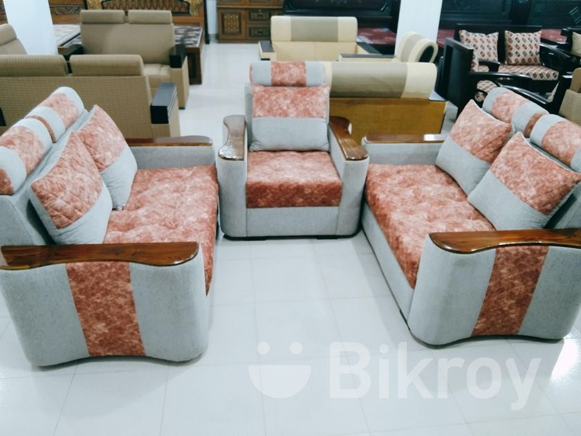 sofa set 2+2+1 with pillo for Sale in Bagh Bari (Baghbari) | Bikroy