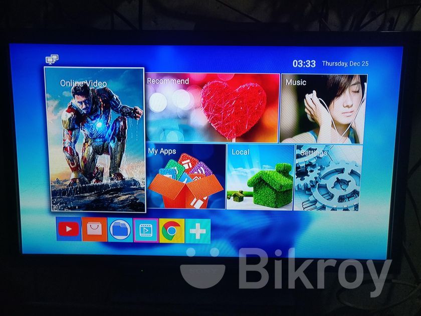 SONY BRAVIA 24" WITH ANDROID TV BOX for Sale in Bogura | Bikroy