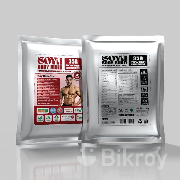 Soya Protein Body Build - Vegan, Cholesterol Free 1 Kg Powder for Sale ...