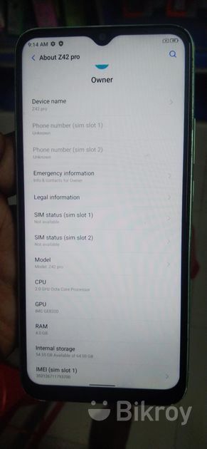 Symphony Z42 Pro . (Used) for Sale in Faridpur | Bikroy