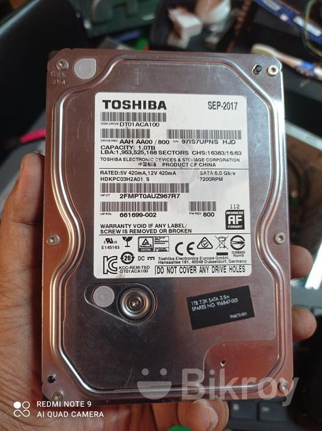 TOSHIBA 1TB LOOK NEW HARD DISK for Sale in Jatrabari | Bikroy