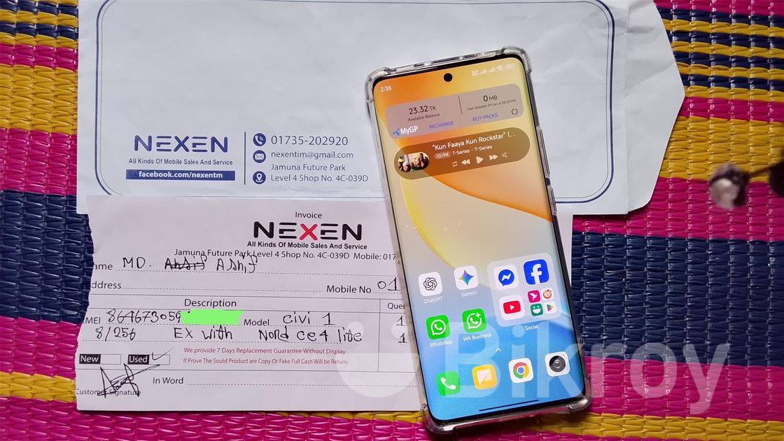 Xiaomi Civi 1S 5G Curved (Used) for Sale in Tongi | Bikroy