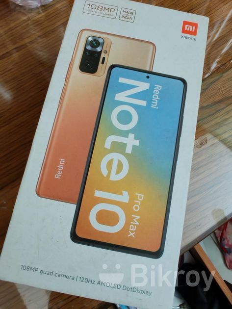 Xiaomi Redmi Note 10 Pro Max Indian Global (Used) for Sale in Savar ...