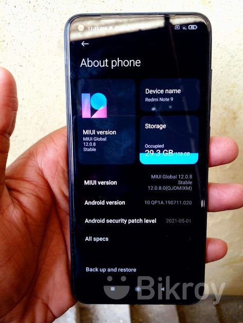 Xiaomi Redmi Note 9 ( 4/128 GB) (Used) for Sale in Jatrabari | Bikroy