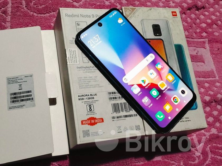 Xiaomi Redmi Note 9 Pro Max 8/128 (with box) (Used) for Sale in Savar ...