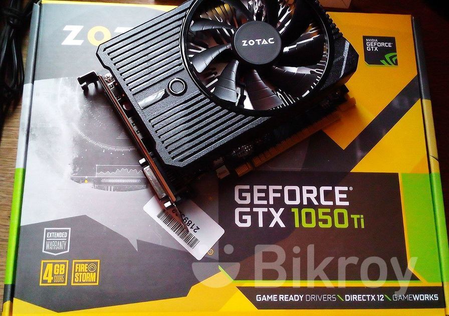 ℤotac GeForce® Gtx-1050ti 4GB DDR5 128Bit Gaming Graphics Card Warranty ...